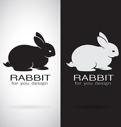 Jumping running rabbit hare logo Royalty Free Vector Image