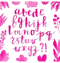 Colorful alphabet letters horizontal border Vector Image