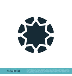 Allah and muhammad arabic letter icon logo Vector Image