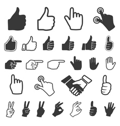 Hand signals Royalty Free Vector Image - VectorStock
