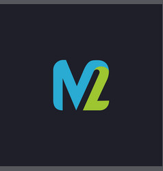 Abstract letter m logo icon design modern Vector Image