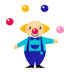 Clown blows bubbles Royalty Free Vector Image - VectorStock