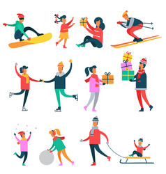 Happy family icons symbols collection Royalty Free Vector