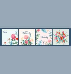 Spring grass seamless border floral Royalty Free Vector