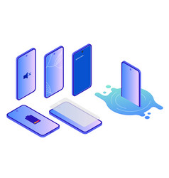 Broken device icon Royalty Free Vector Image - VectorStock