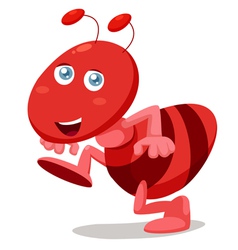 Fire ant isolated on white background Royalty Free Vector