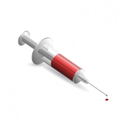 Syringe drawing isolated design Royalty Free Vector Image