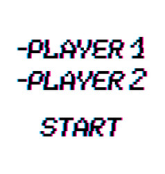 8 bit new game Royalty Free Vector Image - VectorStock