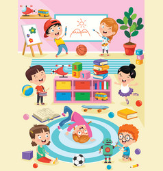 Preschool classroom Royalty Free Vector Image - VectorStock