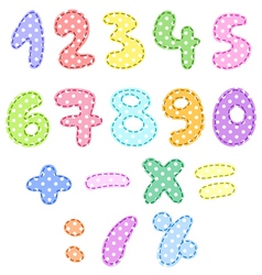 Number blocks Royalty Free Vector Image - VectorStock