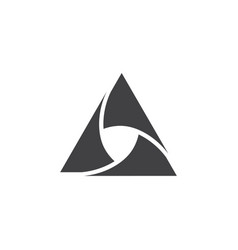 Triangle company logo Royalty Free Vector Image