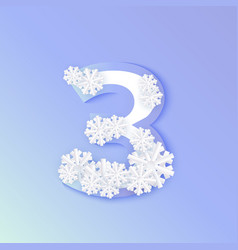 Diamond number three Royalty Free Vector Image