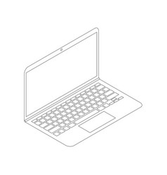 Cartoon computer icon Royalty Free Vector Image