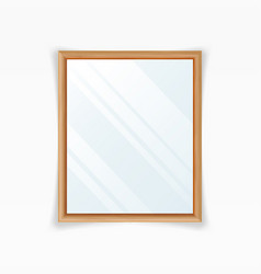 Wooden floor mirrors Royalty Free Vector Image