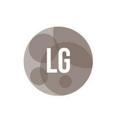 Lg logo brand phone symbol name red and white Vector Image