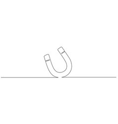 Cartoon man or businessman holding big magnet Vector Image