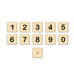 Vintage numbers set Royalty Free Vector Image - VectorStock