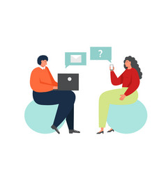 Wireless networking technology flat Royalty Free Vector