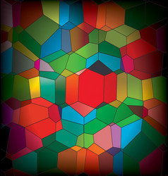 Colorful stained glass window seamless pattern Vector Image