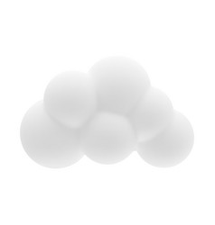 Bubble cloud icon on white background for design Vector Image