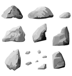 Set of stone Royalty Free Vector Image - VectorStock