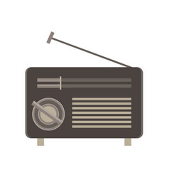 Retro radio receiver Royalty Free Vector Image