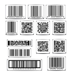 Shipping barcode label sticker template Royalty Free Vector