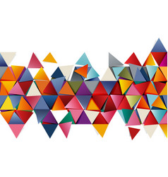 Geometric shining pattern with triangles Vector Image