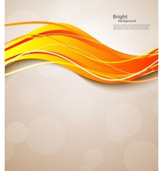 Color hand-drawing wave sunny background gradient Vector Image