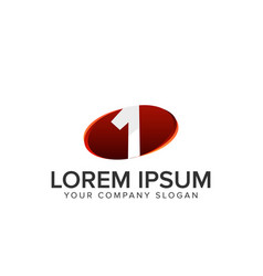 Circle flying logo design concept template Vector Image