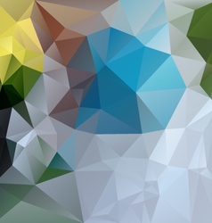 Blue green emerald polygon triangular pattern Vector Image