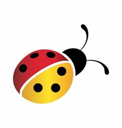 A red bug Royalty Free Vector Image - VectorStock