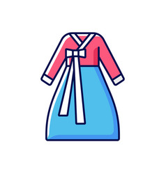 Korean traditional music pansori the singer Vector Image