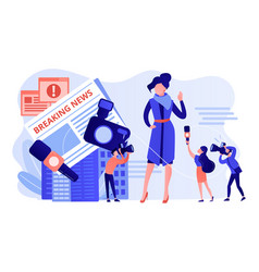 Press reporter id card template Royalty Free Vector Image