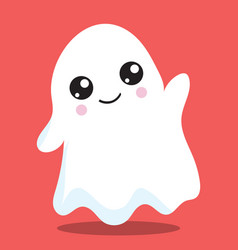 White ghost halloween Royalty Free Vector Image