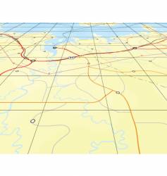 California road map Royalty Free Vector Image - VectorStock