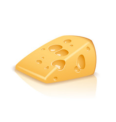 Happy cartoon cheese man Royalty Free Vector Image