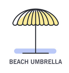 Beach sunshade Royalty Free Vector Image - VectorStock
