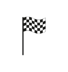 Finish flag icon simple style Royalty Free Vector Image