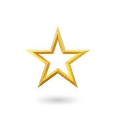 Golden star Royalty Free Vector Image - VectorStock