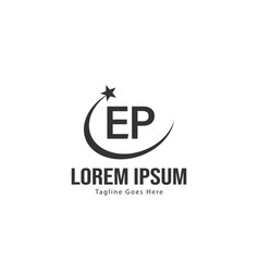 Catering logo badge with modern calligraphy Vector Image