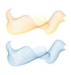 Abstract two color waves Royalty Free Vector Image