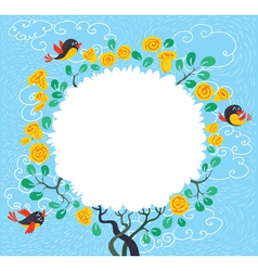 Tree frame Royalty Free Vector Image - VectorStock