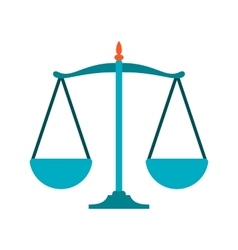 Unbalanced scale of justice Royalty Free Vector Image