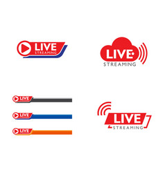 Live icon design template isolated Royalty Free Vector Image