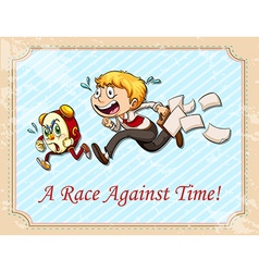 A clock Royalty Free Vector Image - VectorStock