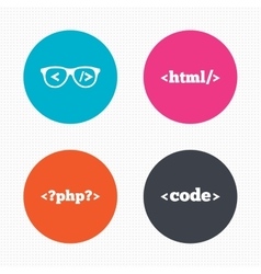 Bearded coder hacker Royalty Free Vector Image