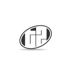 Initial letter tz logo template design Royalty Free Vector