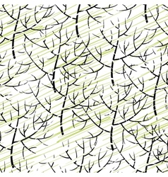 Seamless pattern with branches of blooming tree Vector Image