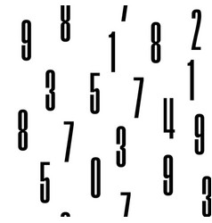 Seamless pattern with the numbers Royalty Free Vector Image